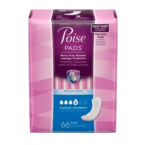 Poise® Moderate Pads, 66/Bag - J&B At Home