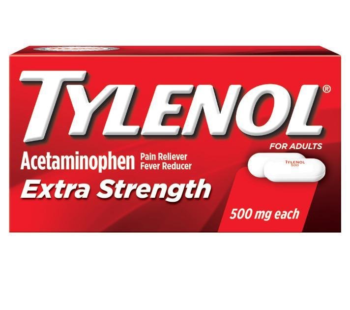 Tylenol Extra Strength Caplets 500mg 100 Bottle Tylenol Extra Strength Caplets 500mg 100 Bottle